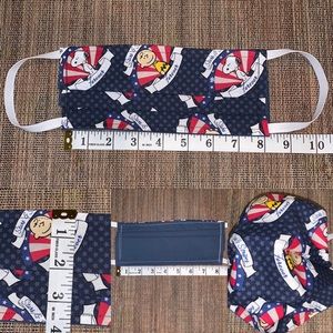 Peanuts | Accessories | Adult Snoopy Redwhiteblue Fabric Face Mask New ...